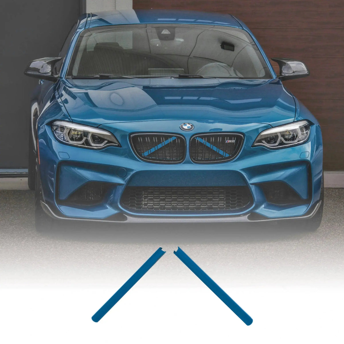 BMW F-Series Grille V Brace Strut Bar Covers (Clip-On)