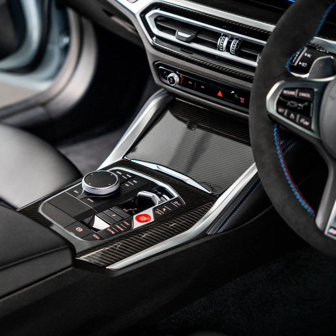 BMW G-Series Carbon Fibre Centre Console Panel Replacement Trim