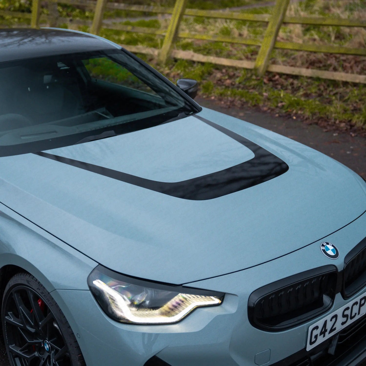 BMW 2-Series G42 / M2 G87 M Performance Style Bonnet Outline Decal