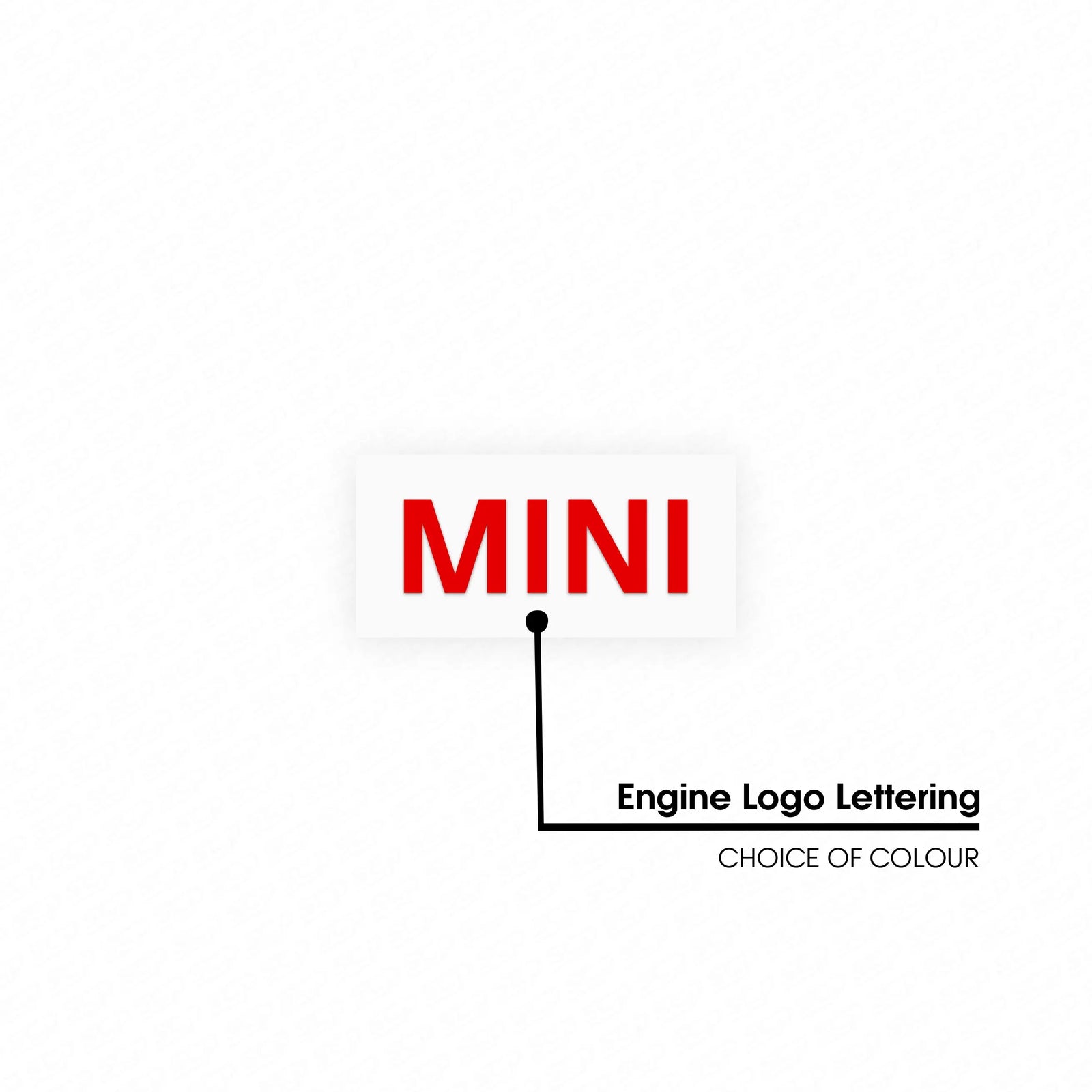 MINI F-Series LCI Engine Bay Lettering Decal - SCP Automotive