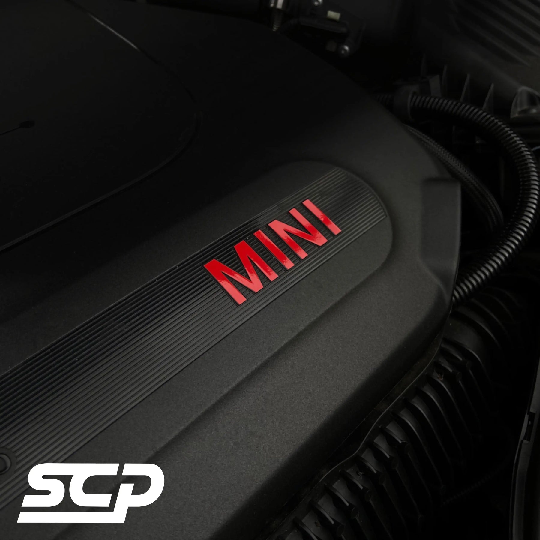 MINI F-Series LCI Engine Bay Lettering Decal - SCP Automotive