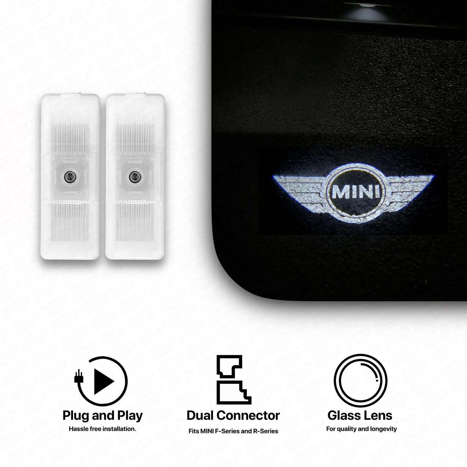 MINI LED Logo Door Projector (Pair) - MINI Logo 1