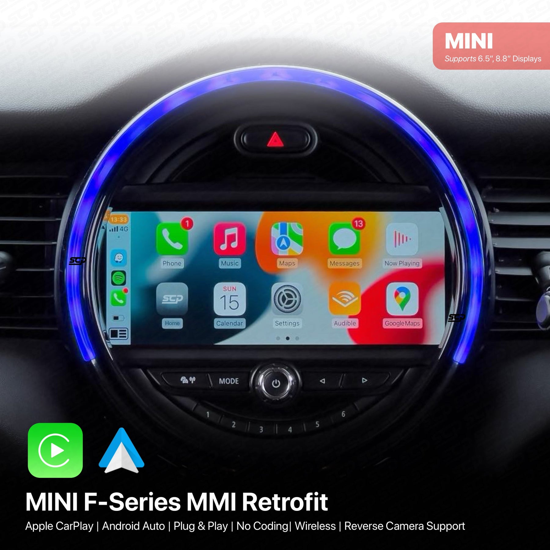 MINI F-Series Wireless Apple CarPlay & Android Auto MMI Retrofit Box