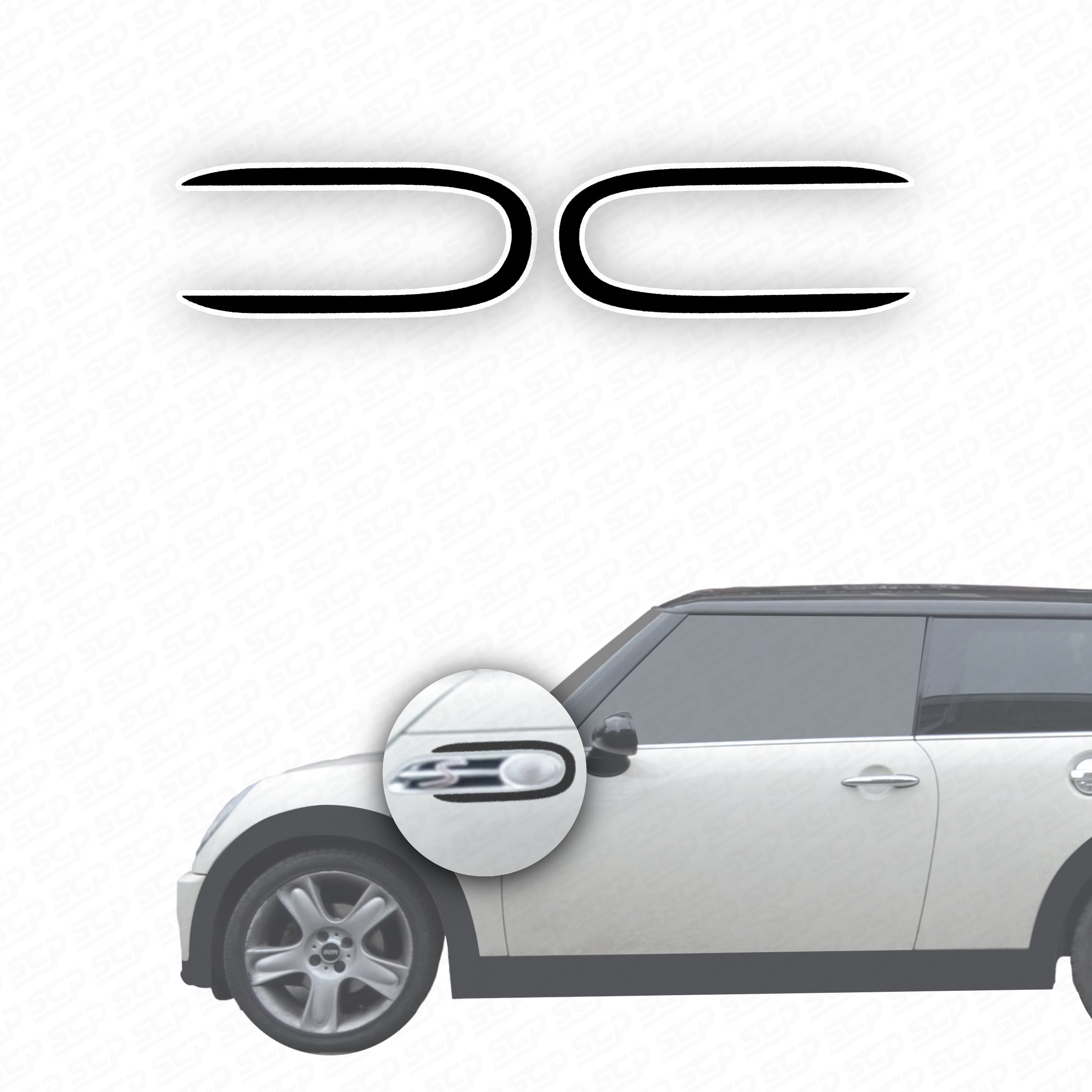 MINI R-Series Generation 1 Front Side Fender Scuttle Decal | R50 R52 R53
